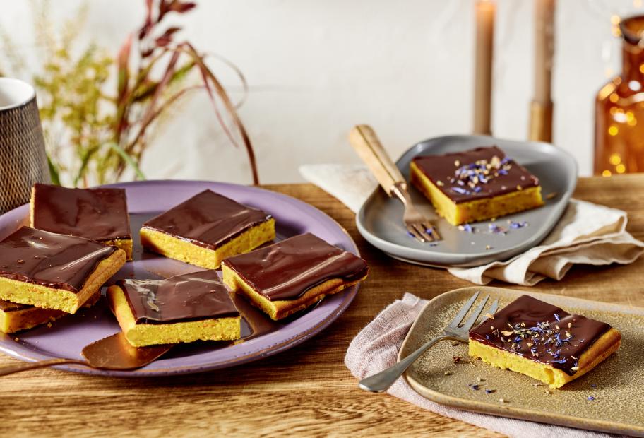 Kürbiskuchen vom Blech mit Schokoguss | Simply-Cookit