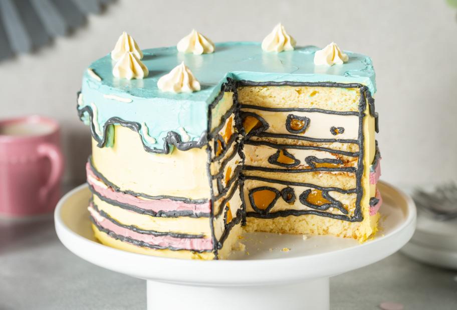 Comic Cake backen Rezept einfach | Simply-Cookit