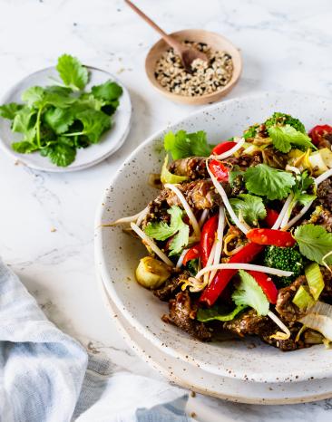 Asia-Rinderstreifen mit Teriyakisauce | Simply-Cookit